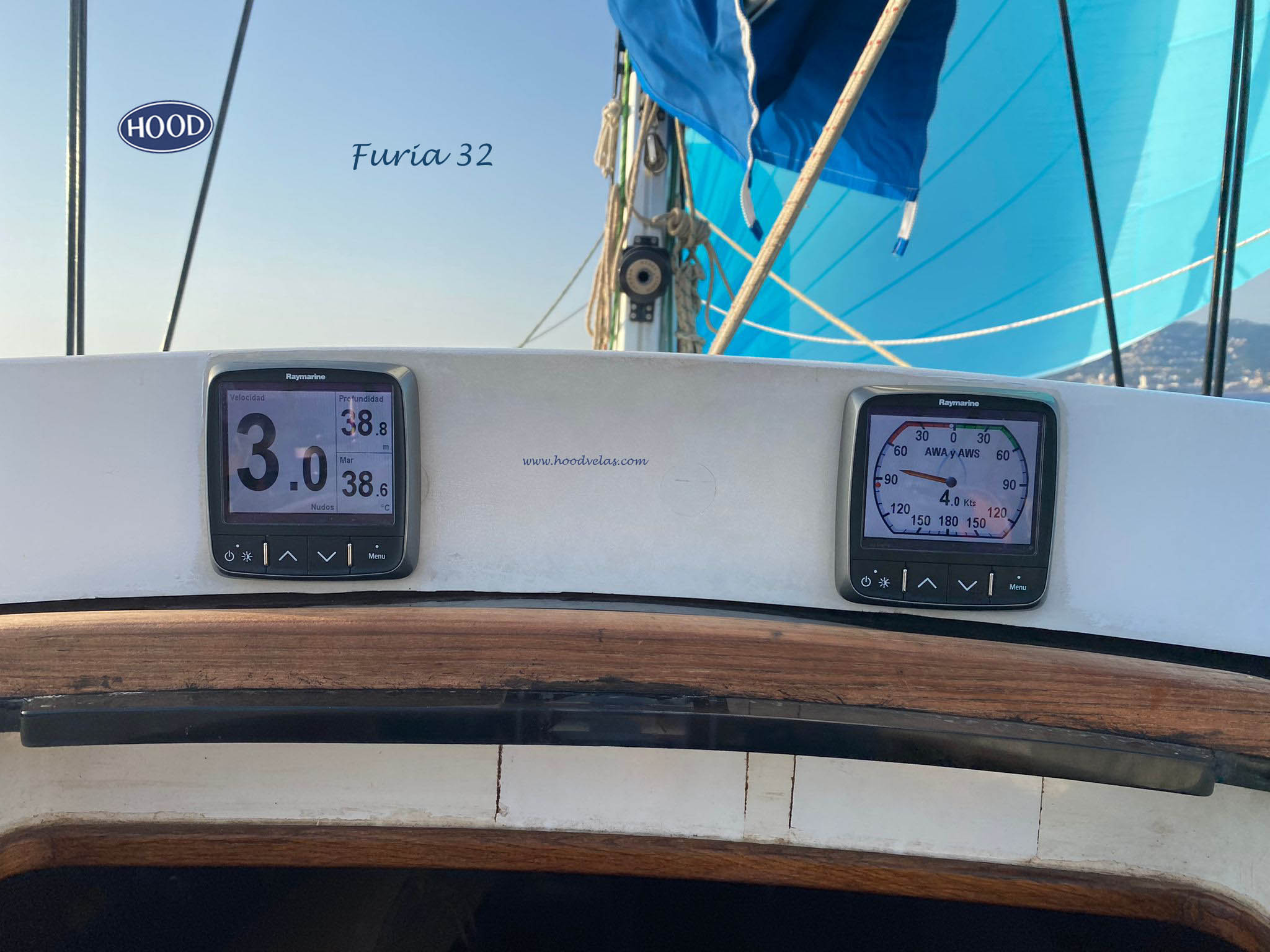 FURIA 32 GENAKER CON ALMACENADOR COLOR CELESTE - Hood Velas